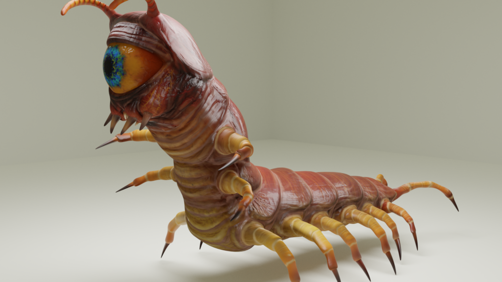 Oculon & Sluggor Process, Creature Design Test Render Previews - 3d ...
