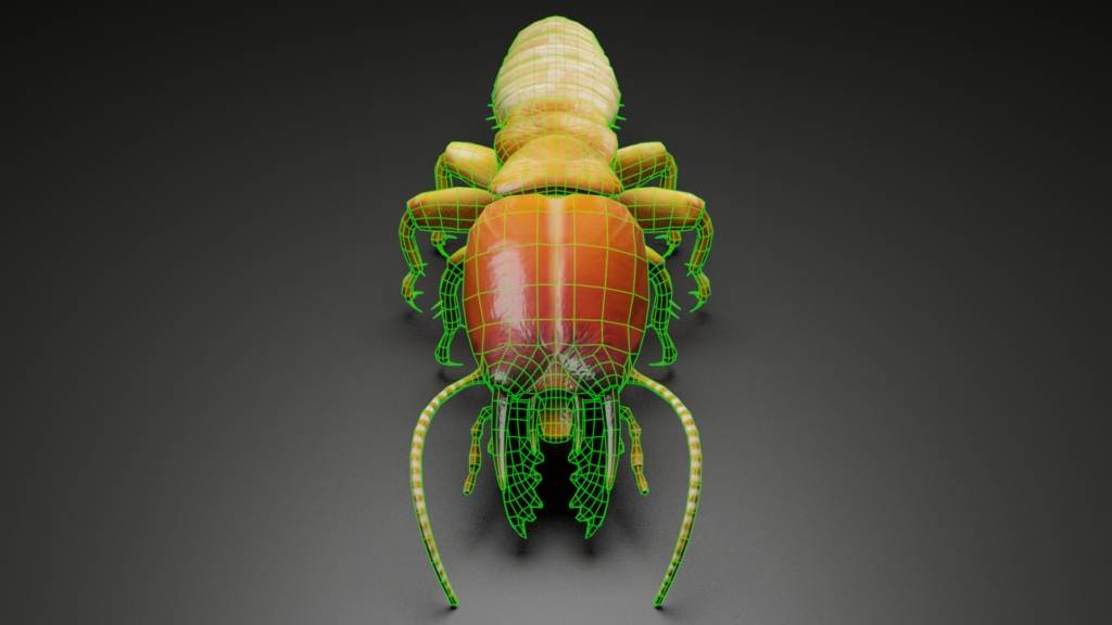 Termite Monster, Termite Model Reboot - 3d Game Assets by Leo Blanchette